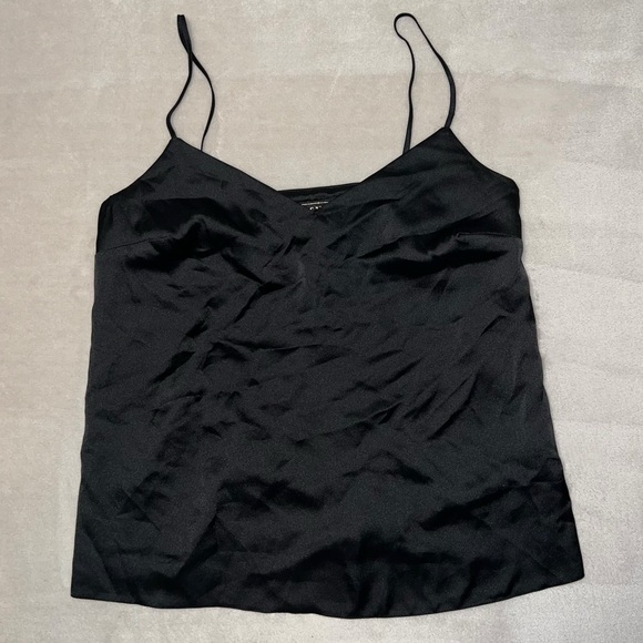 Lipsy | Tops | Lipsy London Black Satin Top | Poshmark